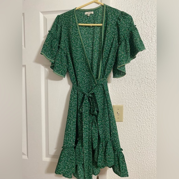 Max Studio | Dresses | Max Studio Green Wrap Dress | Poshmark